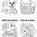 Printable Pet Coloring Pages for Kids – Cute Cartoon Animals | A4 ...