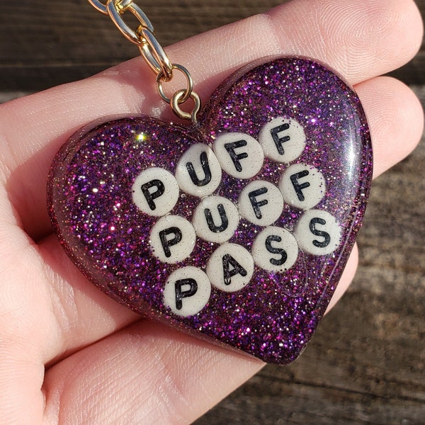 Puffy Puff Keychain - Etsy