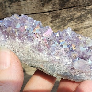 Angel Aura Quartz: Unique Lavender Crystal Cluster 100 Gram White ...