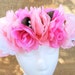 Flower Crown: Light Pink, Bright Pink & White Mixed Roses Headband ...