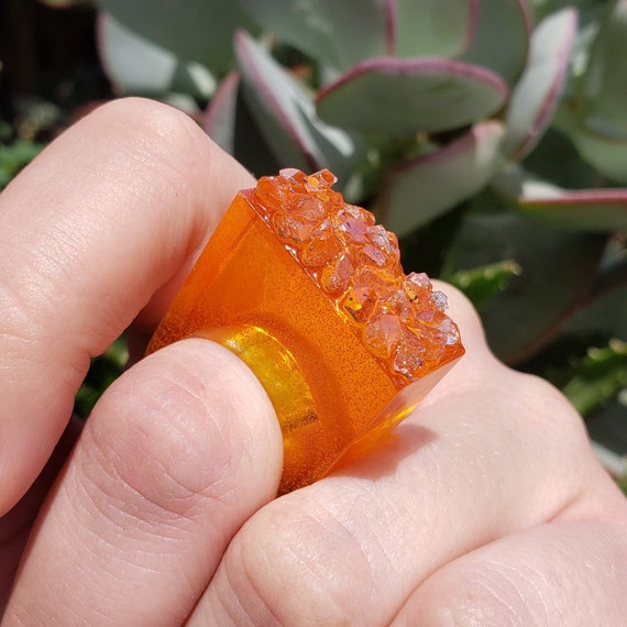 Real Diamonds Dab Ring: Cannabis Concentrate Faux Chunky Weed | Etsy