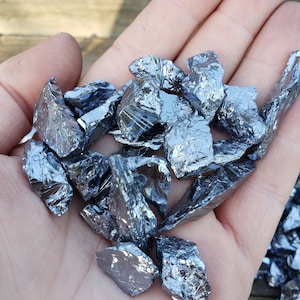 Silicon: Three Pieces Elemental Silicon Small Siliconite 100% Pure Raw ...