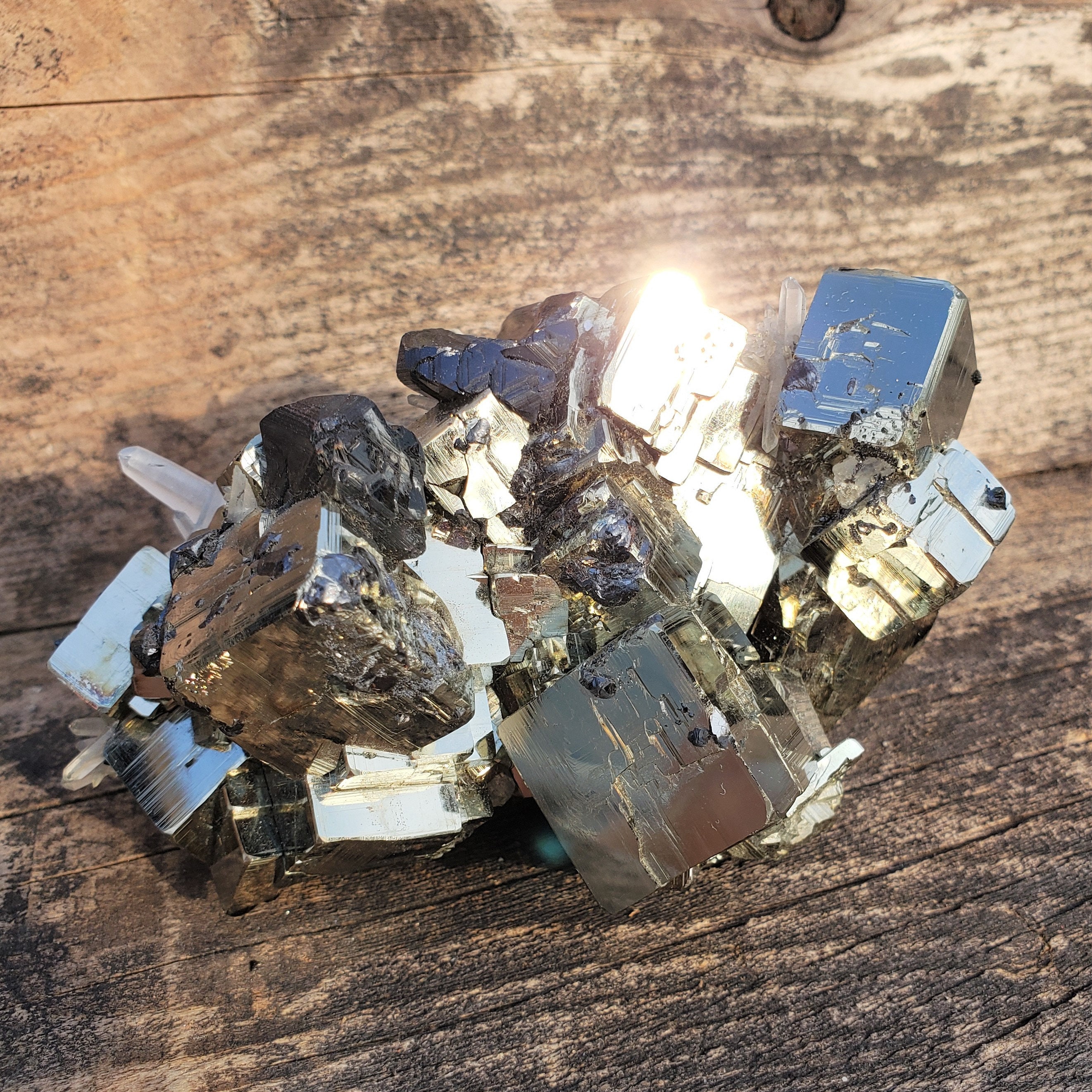Iron Pyrite Quartz - Etsy