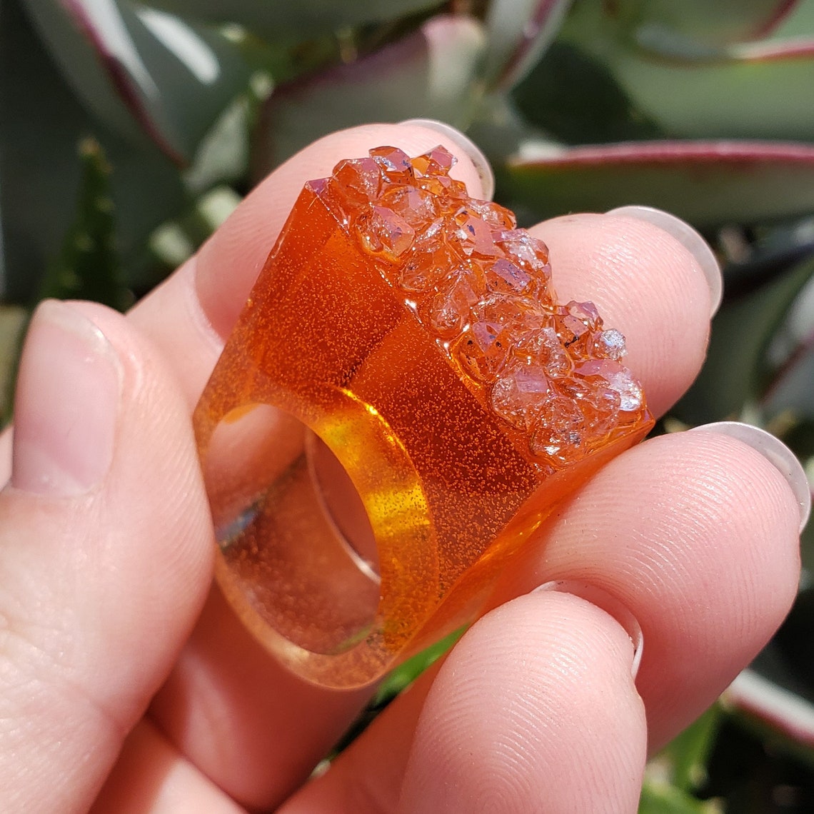 Real Diamonds Dab Ring: Cannabis Concentrate Faux Chunky Weed - Etsy