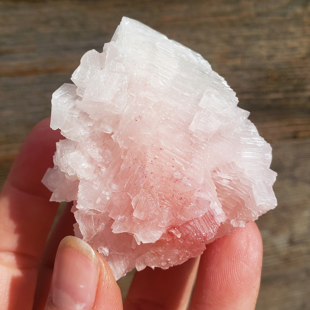 Pink Halite: RARE 61 Grams Light Pink Pastel Pale Pink Cubic Salt ...