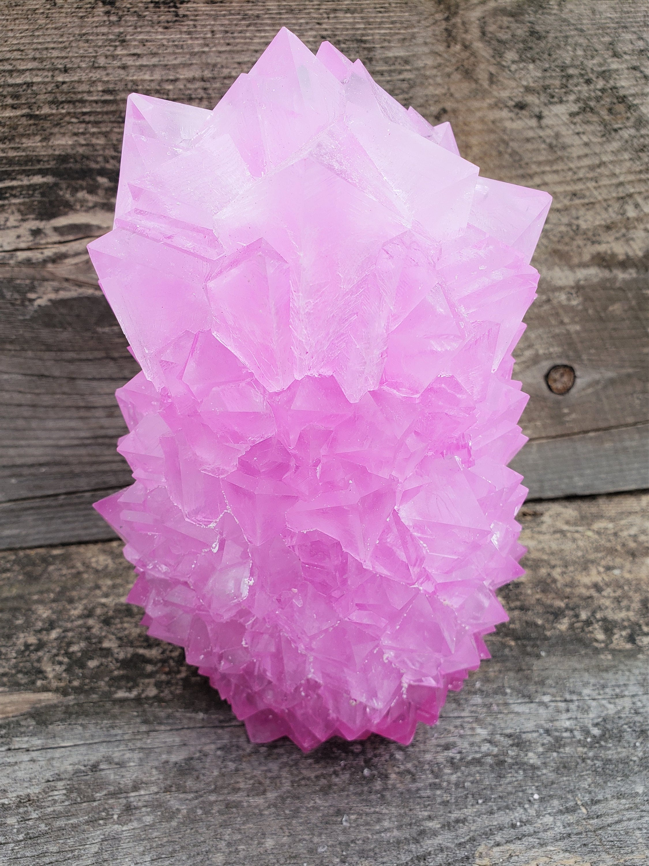 Bright Pink Crystal Tower: Dragon's Egg Crystal Gall Bladder Alum Lab ...