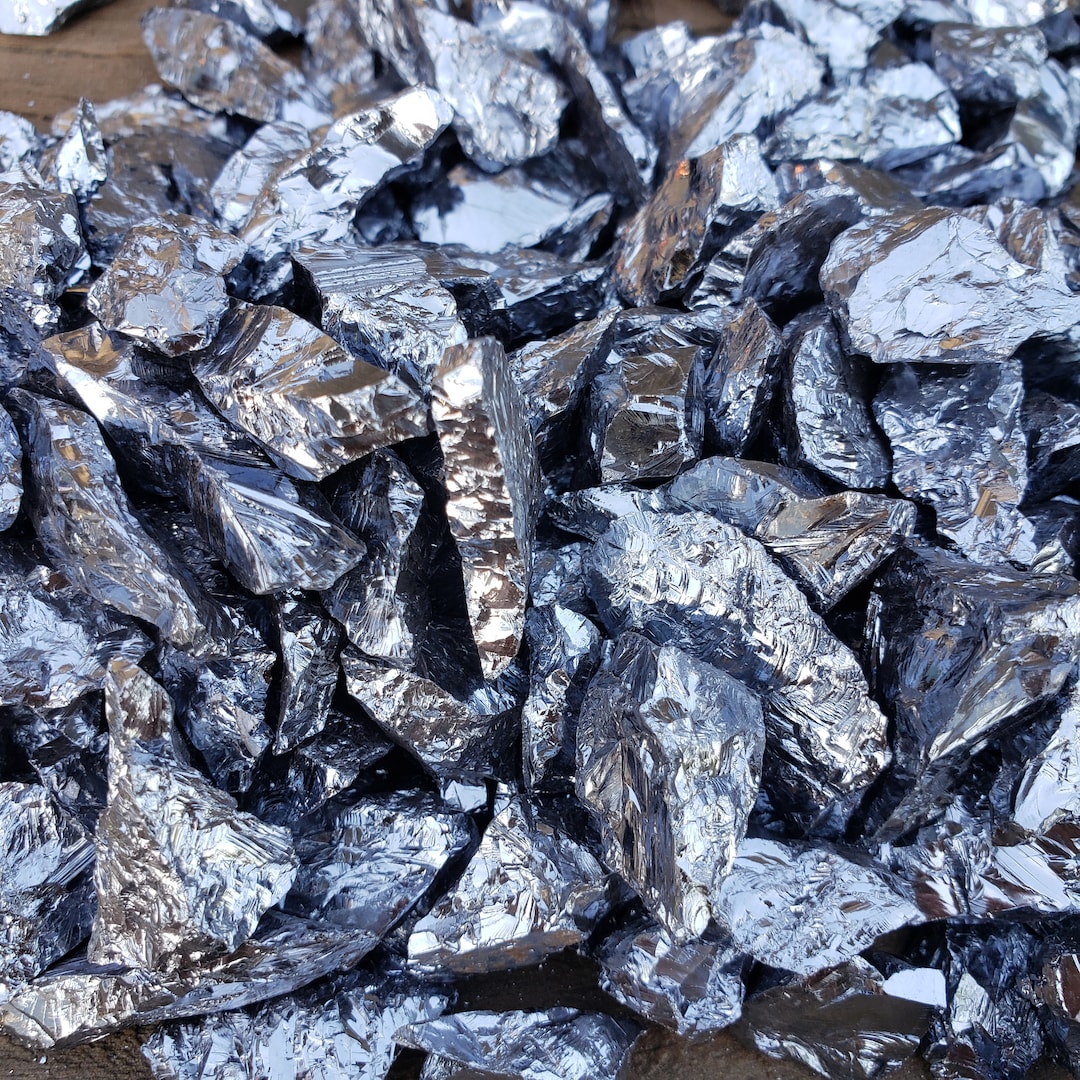 Silicon: Three Pieces Elemental Silicon Small Siliconite 100% Pure Raw ...