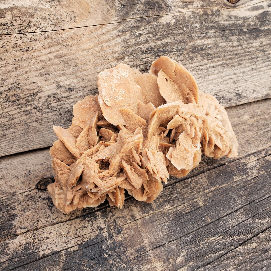 Bladed Barite Rose: Large Sandy Beige Barite Rose Cluster 439 Grams ...