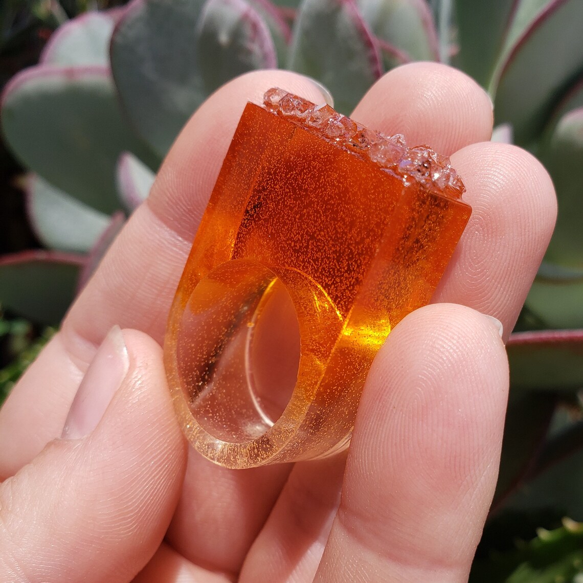 Real Diamonds Dab Ring: Cannabis Concentrate Faux Chunky Weed | Etsy