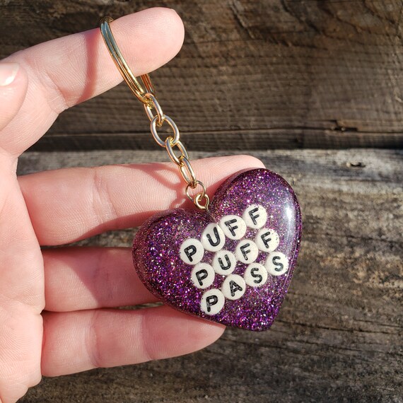 Purple Weed Heart