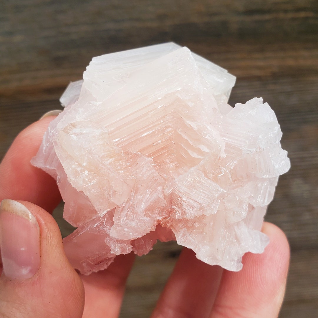 Pink Halite: RARE 70 Grams Light Pink Pastel Pale Pink Cubic Salt ...