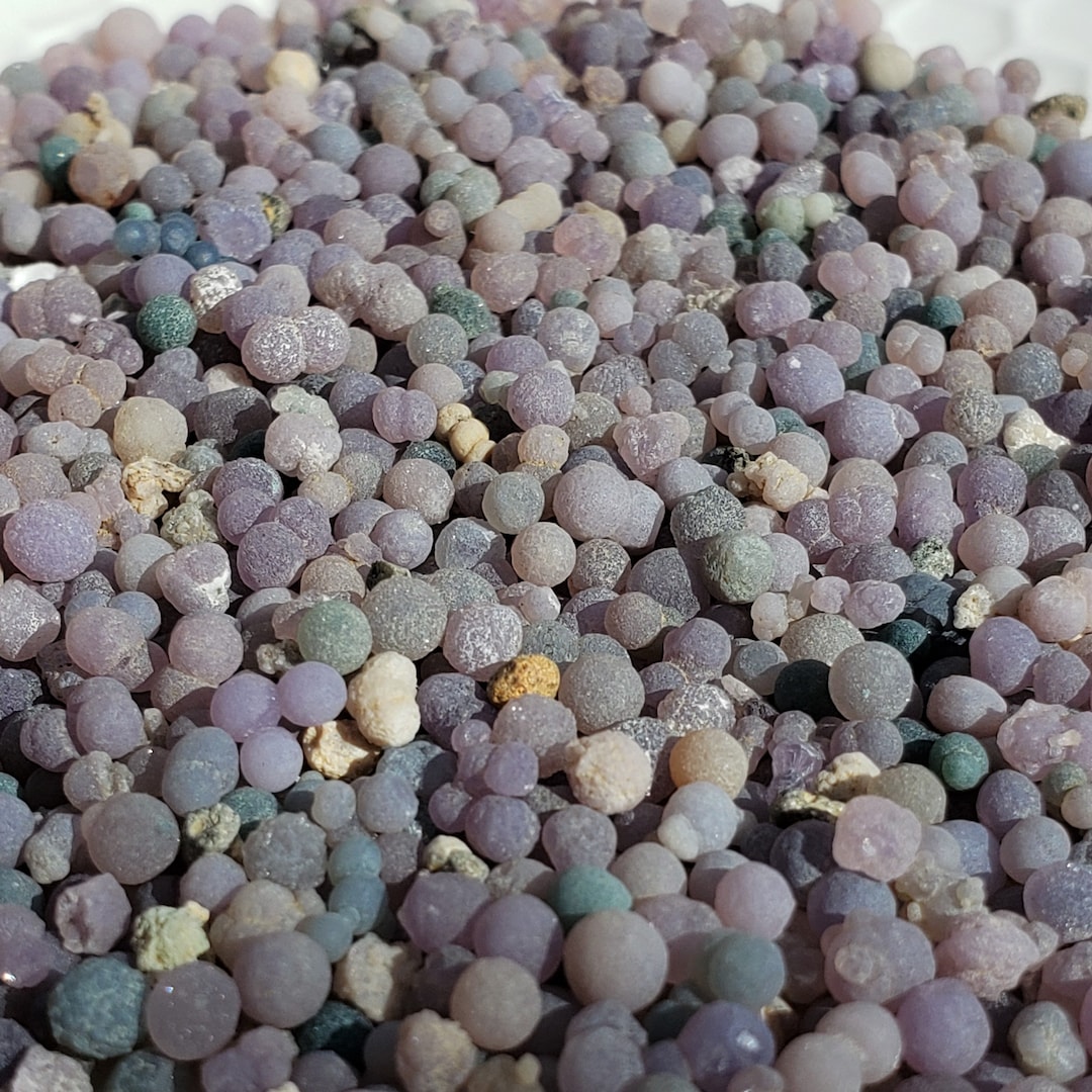 Grape Agate Chalcedony Single Nodules: 1-4 Mm Undrilled Grade A Light ...