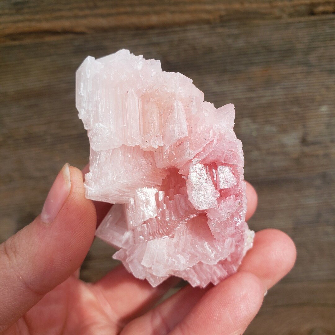 Pink Halite: RARE 81 Grams Light Pink Pastel Pale Pink Cubic Salt ...