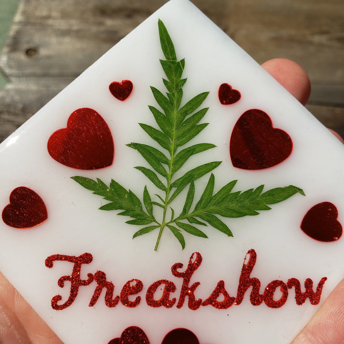 Weed Leaf Coaster: Freakshow Weed Plant Leaf Drink Coaster - Etsy