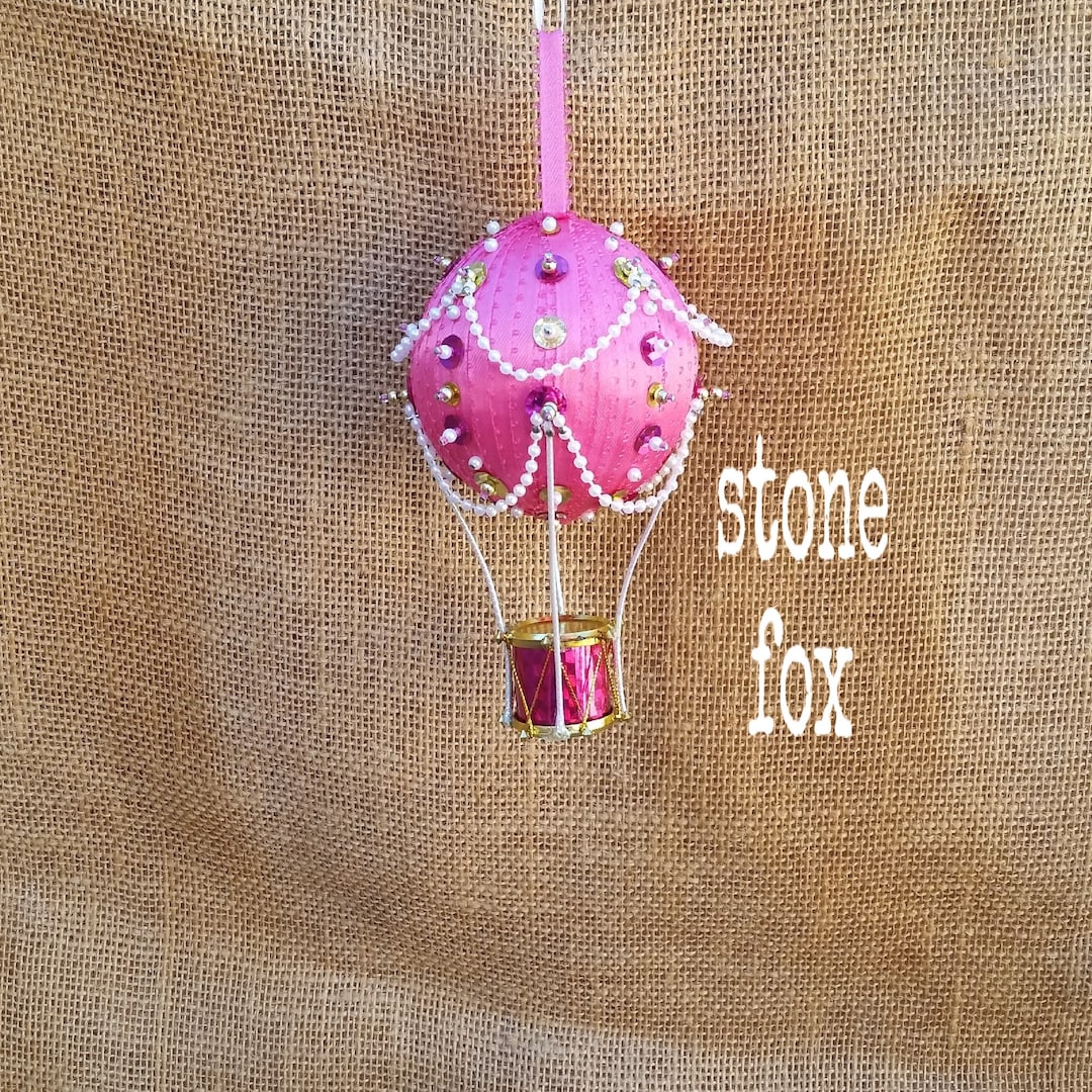 Hot Air Balloon Tree Ornament: Christmas Tree Handmade Mobile Window ...