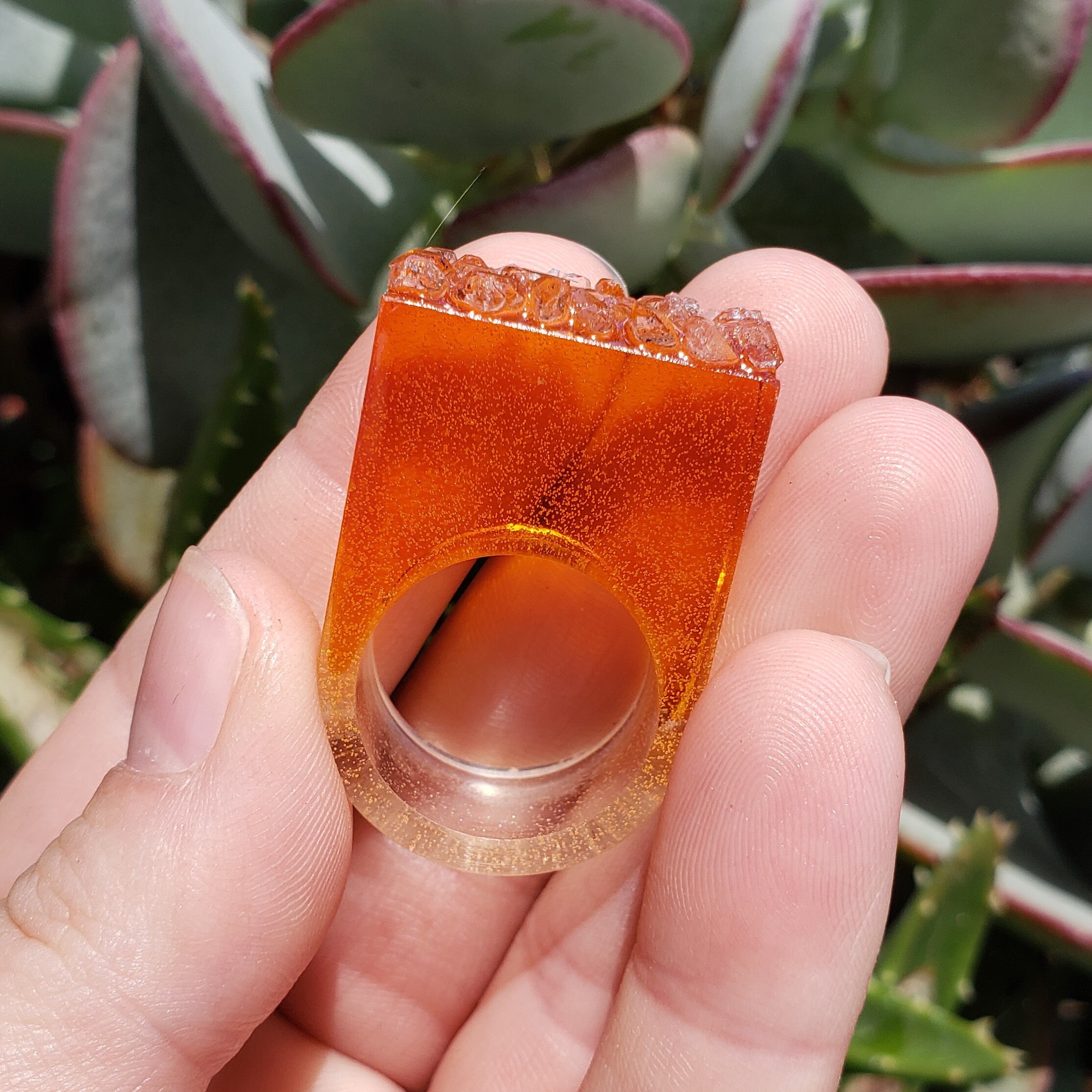 Real Diamonds Dab Ring: Cannabis Concentrate Faux Chunky Weed - Etsy ...