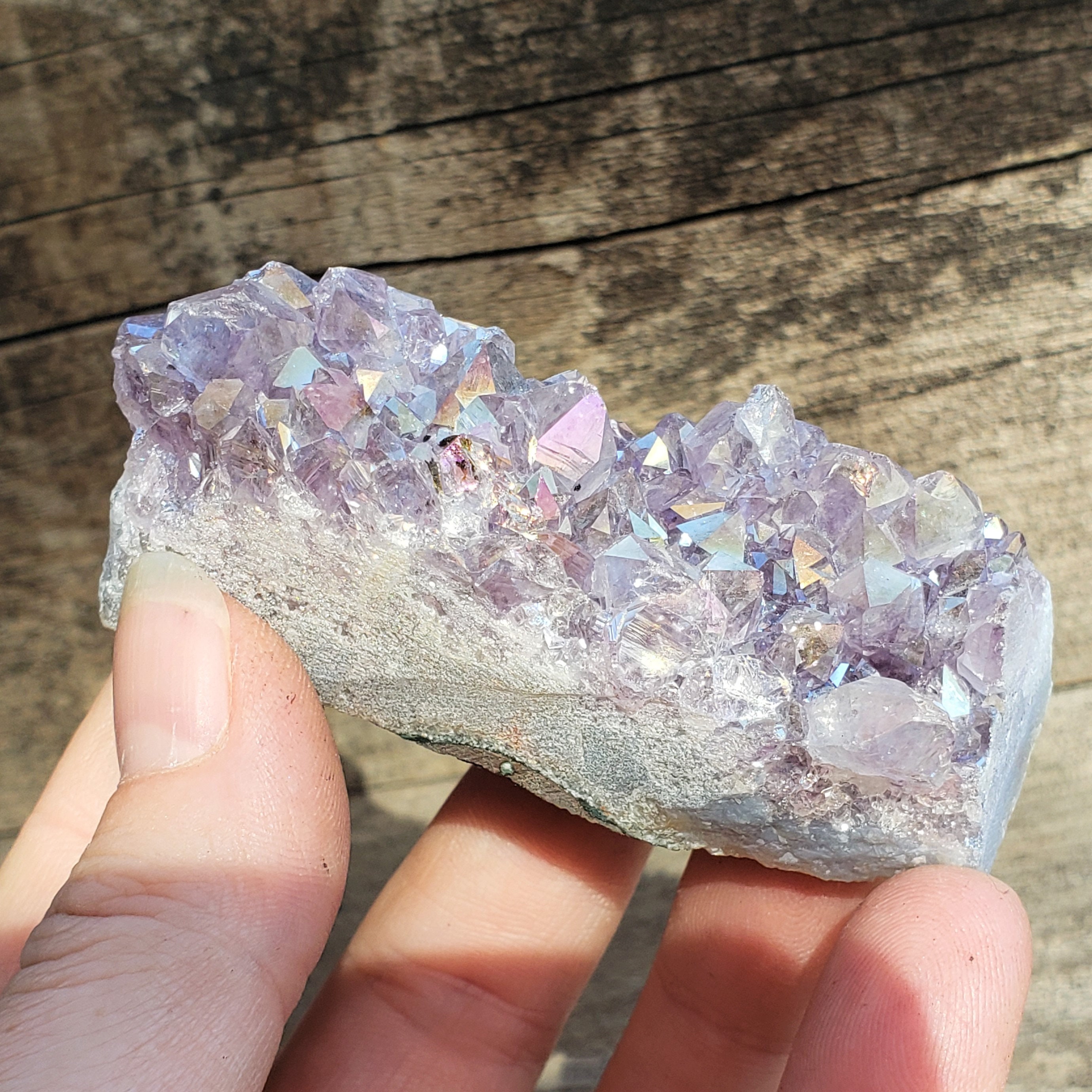 Angel Aura Quartz: Unique Lavender Crystal Cluster 100 Gram White ...