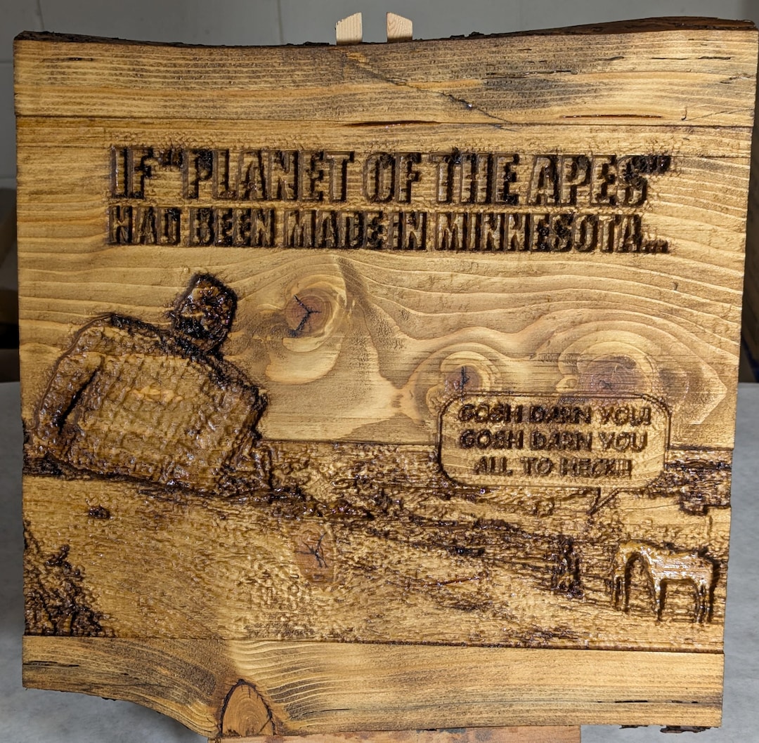 Planet of the Apes Vcarve Art: Statue of Liberty, Minnesota Tamarack ...