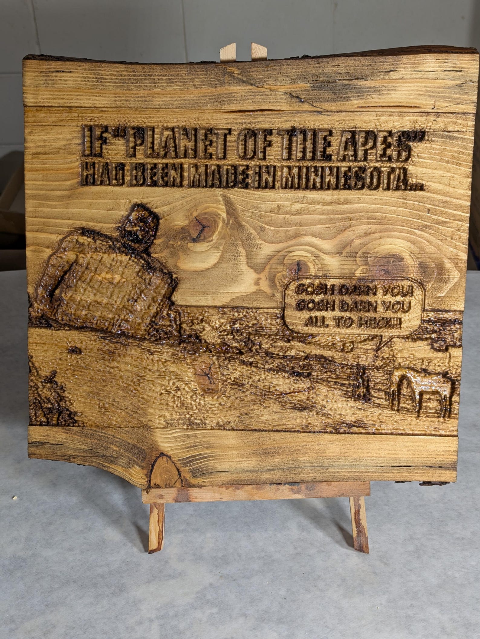 Planet of the Apes Vcarve Art: Statue of Liberty, Minnesota Tamarack ...