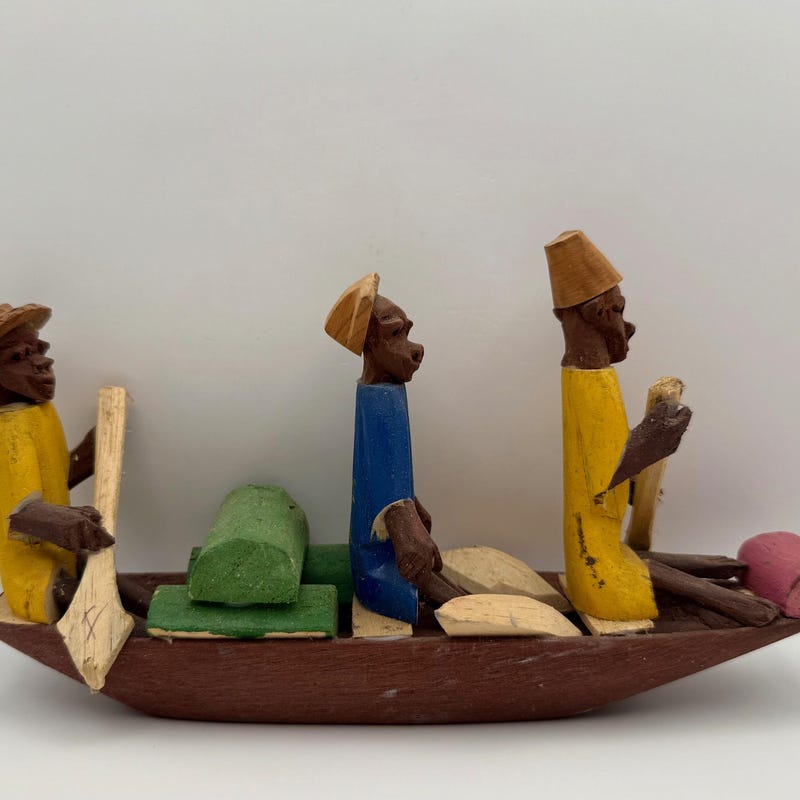 Rustic Boat Sculpture - Etsy
