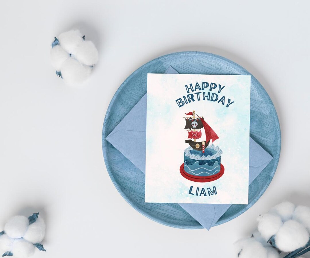 Editable Kids Birthday Card | Digital Download | Custom Name & Age ...