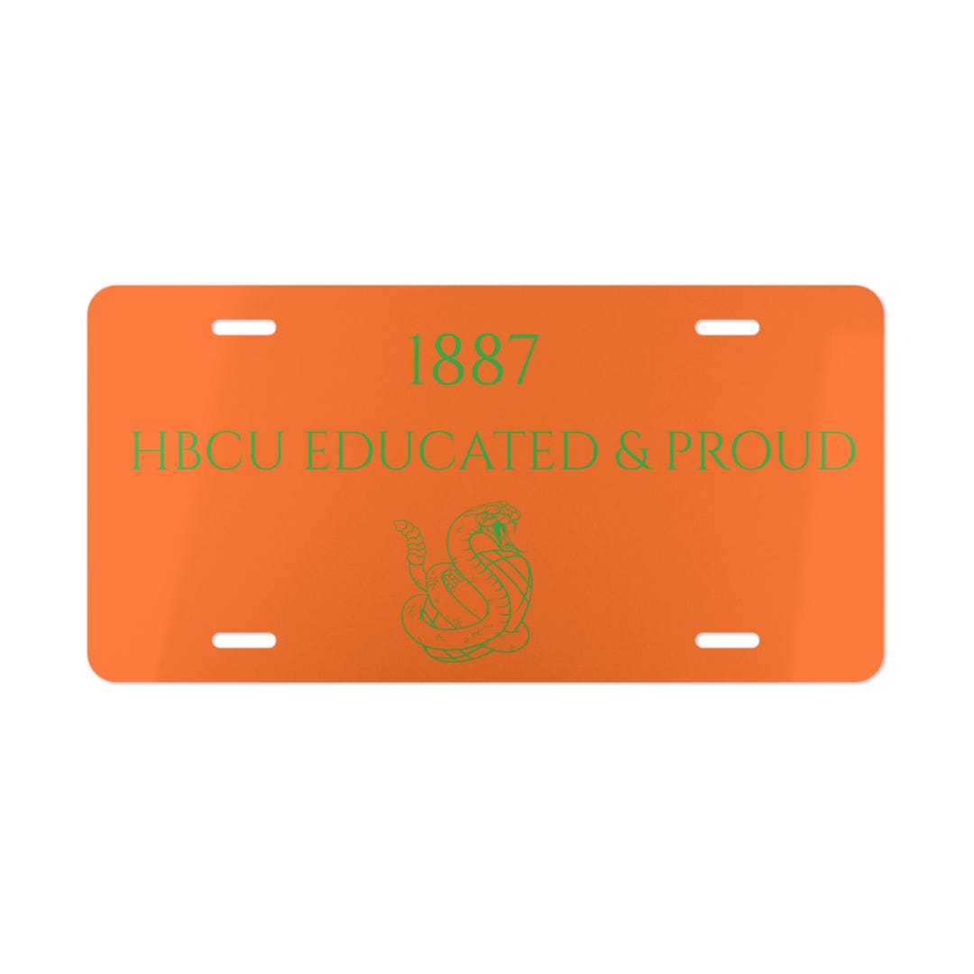 HBCU Pride Aluminum Vanity Plate: Custom Car Decor, College Alumni - Etsy