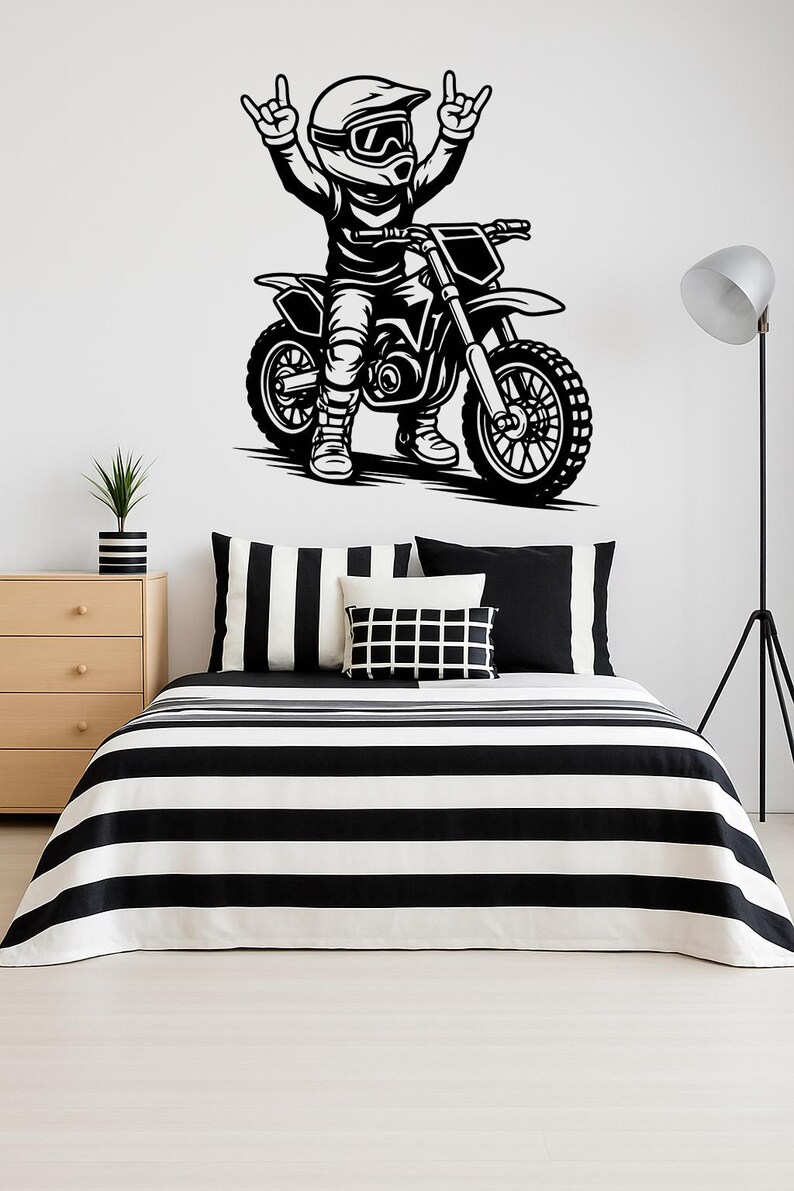 Motocross Rock Hand SVG PNG Digital Download - Dirt Bike Clipart ...