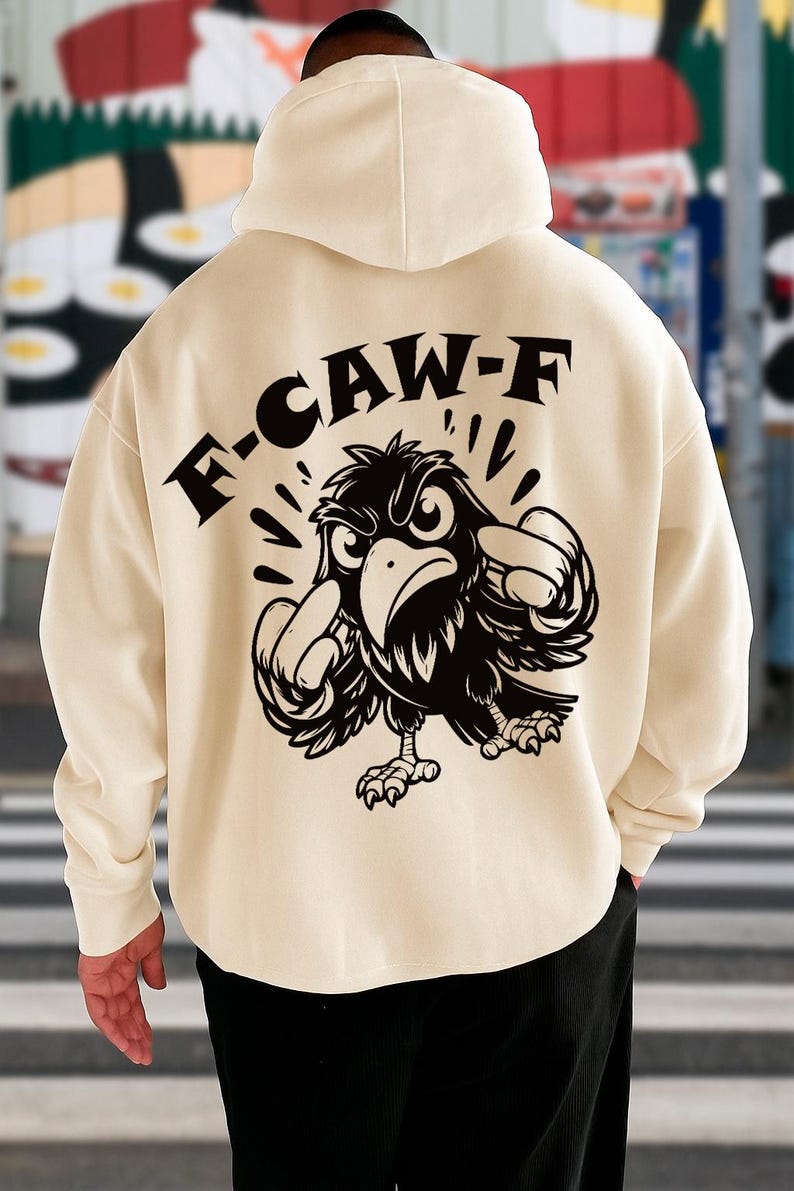 F-caw-f SVG, F-caw-f PNG, Fcawf DTF Print, Funny Gothic Raven Art,crow ...