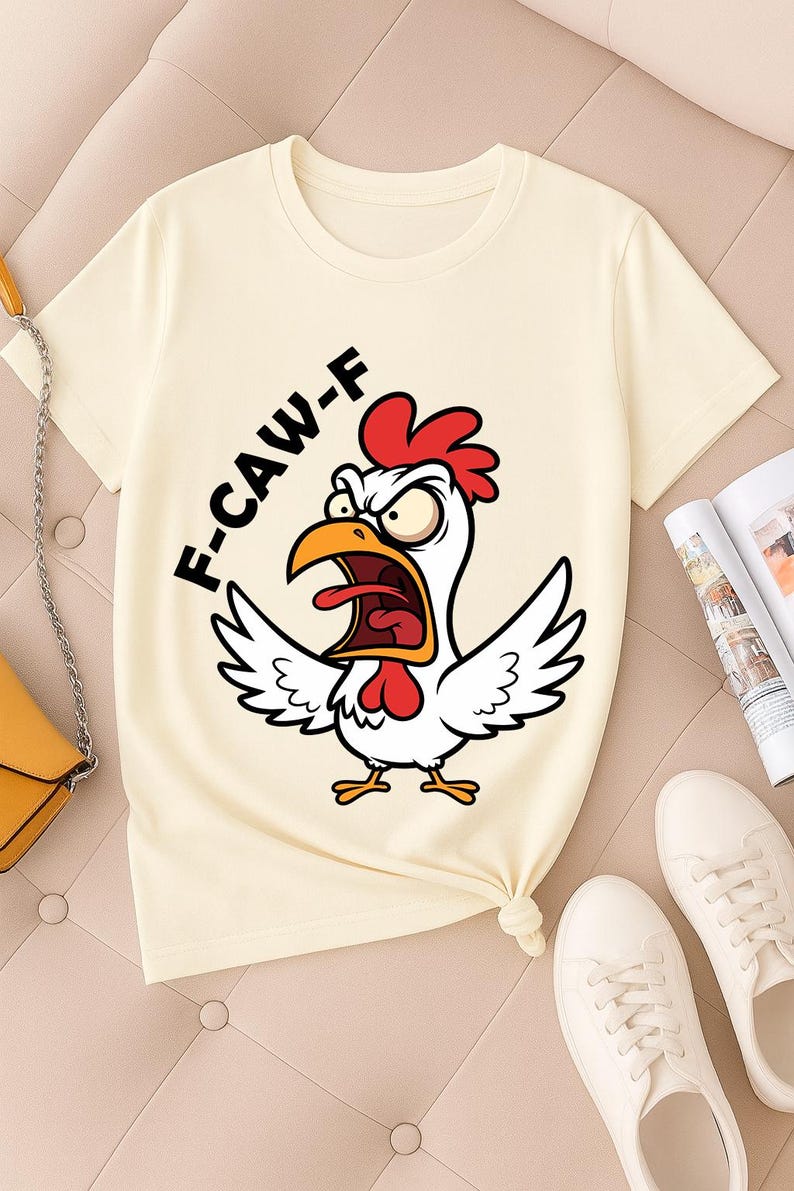 F-CAW-F Angry Chicken Bundle - Digital SVG PNG Download, Funny ...