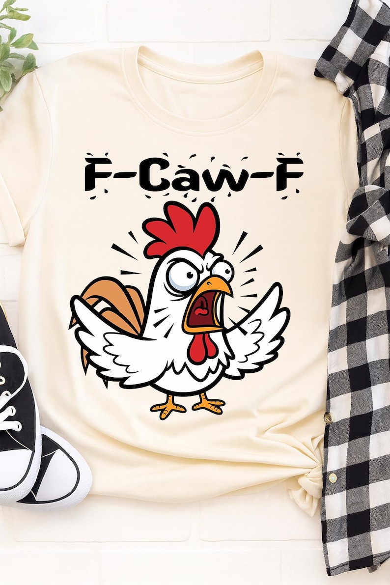 F-CAW-F Angry Chicken Bundle - Digital SVG PNG Download, Funny ...