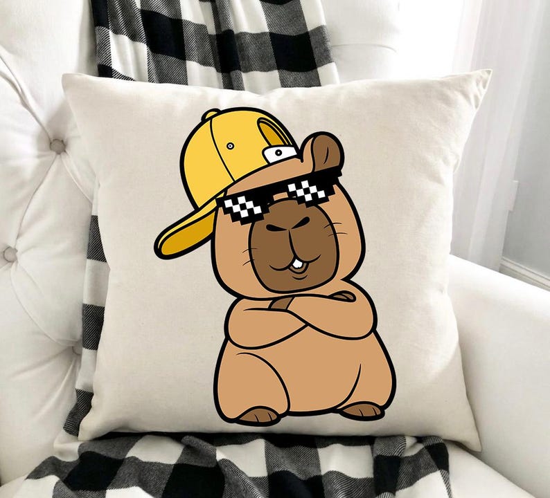 Cool Capybara Svg Thug Life Capybara Png Deal With It Sunglasses