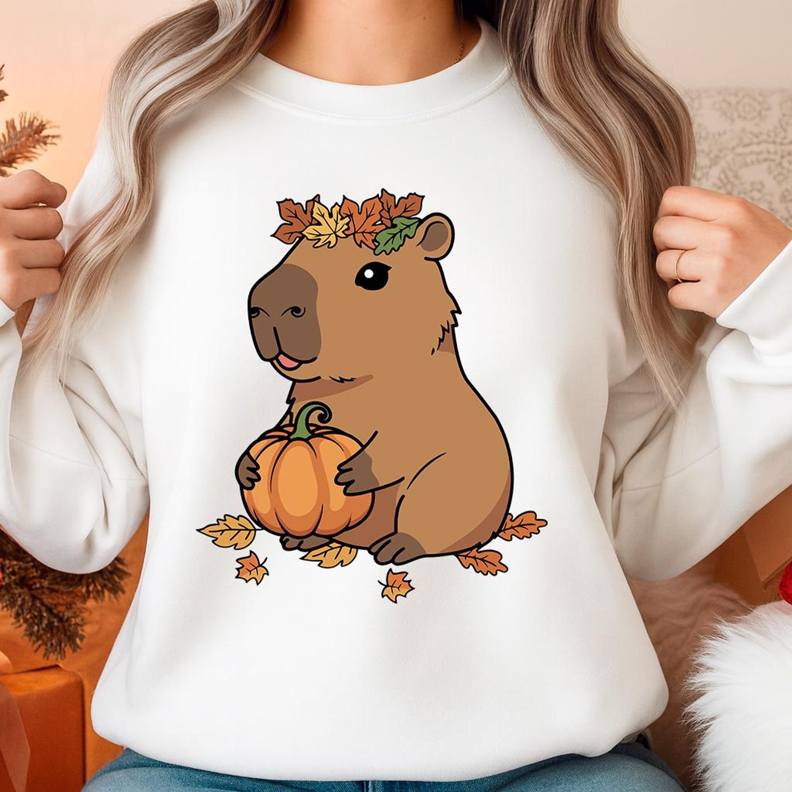 Capybara Autumn SVG PNG Digital Download - Cute Fall Clipart, Cricut ...