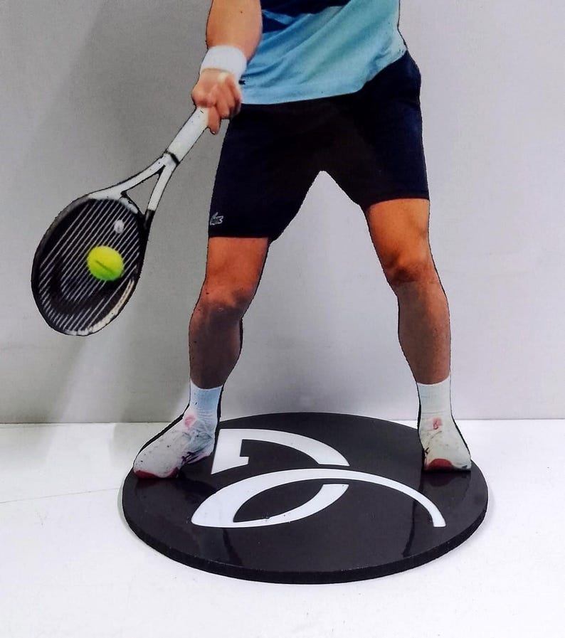 NOVAK DJOKOVIC 8" DISPLAY Standee Figure Cutout Statue Standup Decor ...