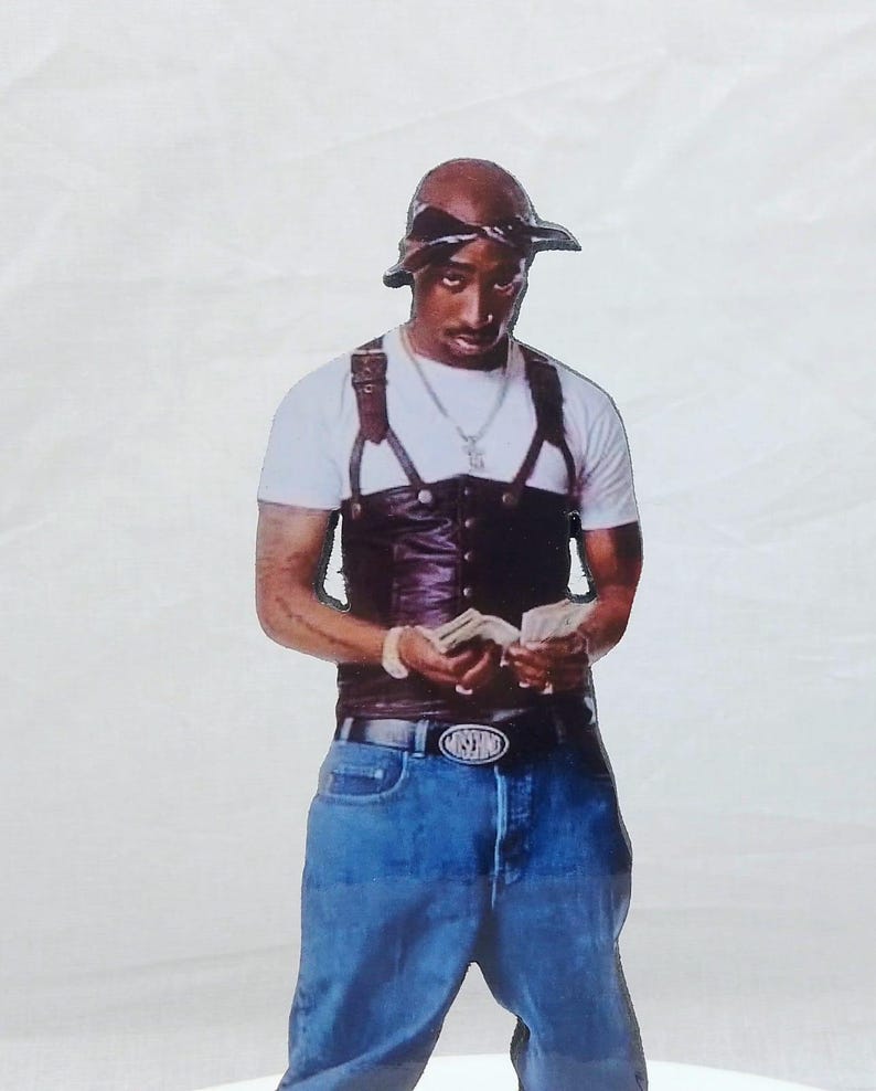 TUPAC SHAKUR 8" DISPLAY Standee 2pac Figure Cutout Statue Standup Decor ...