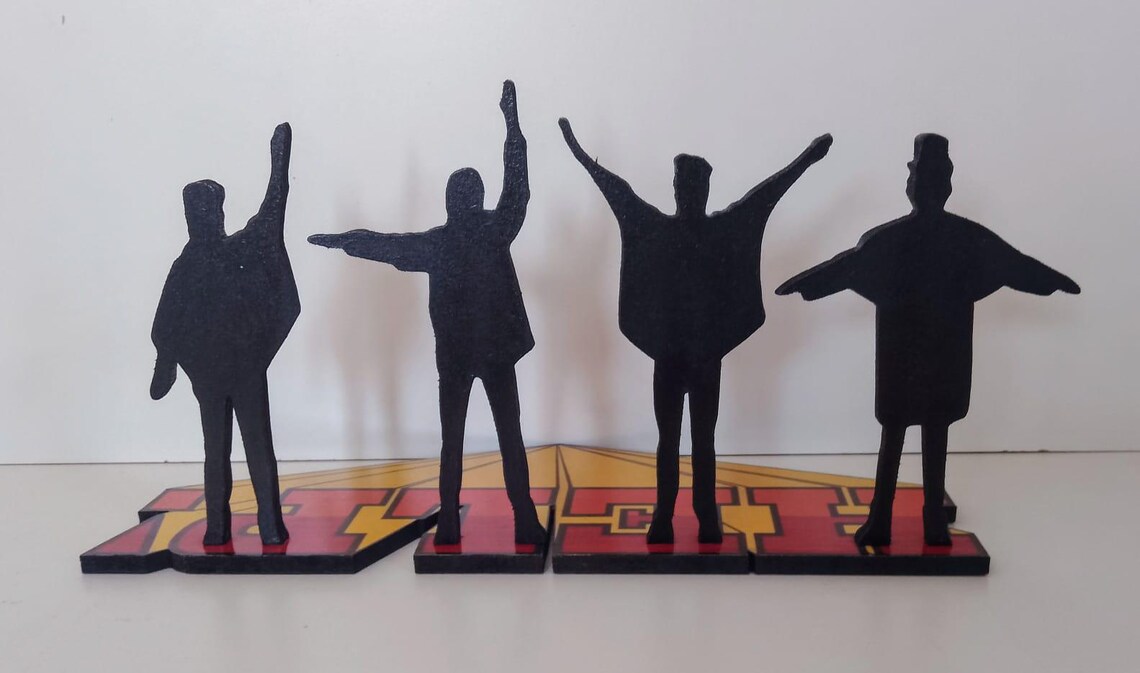 THE BEATLES Help 8" DISPLAY Standee Figure Cutout Statue Standup Decor ...