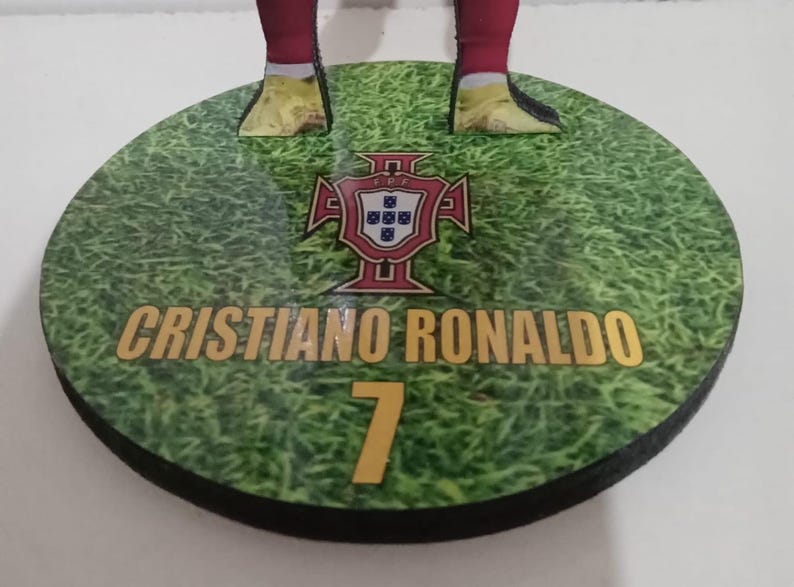 CRISTIANO RONALDO Portugal 8" DISPLAY Standee Figure Cutout Statue Standup Decor Qatar 2022 Cr7 ...