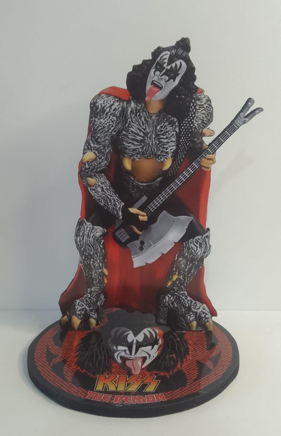 GENE SIMMONS 8" DISPLAY Standee Kiss Figure Cutout Statue Standup Decor ...