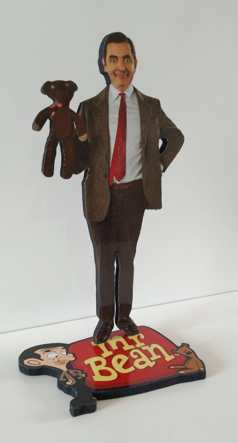 Mr. BEAN 8" DISPLAY STANDEE Figure Cutout Statue Standup Decor Comedy ...