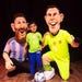 Lionel MESSI Argentina MASCOT COSTUME Cosplay Halloween World Cup Qatar ...