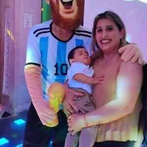 Lionel MESSI Argentina MASCOT COSTUME Cosplay Halloween World Cup Qatar ...