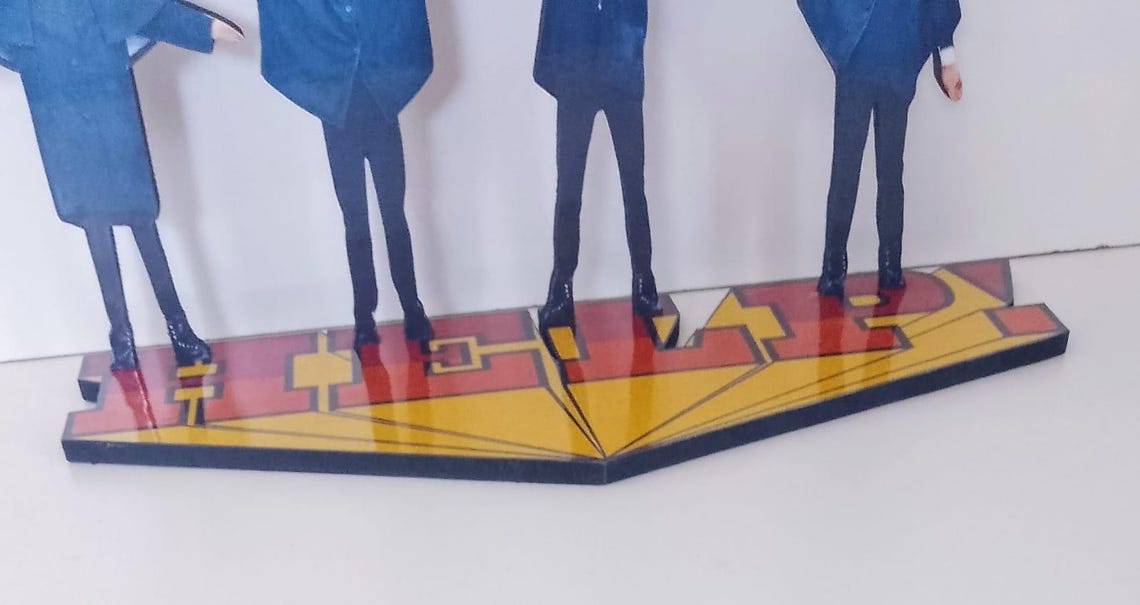 THE BEATLES Help 8" DISPLAY Standee Figure Cutout Statue Standup Decor ...
