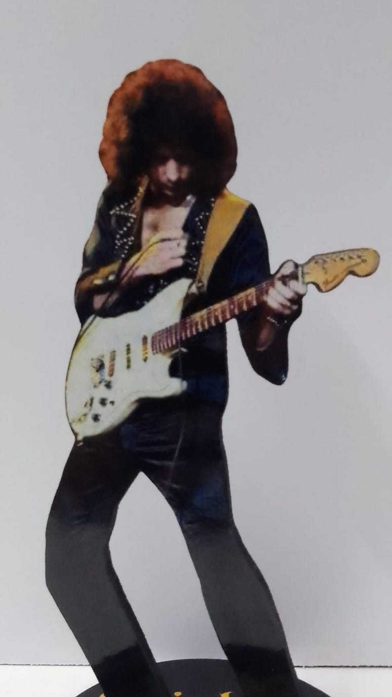 RITCHIE BLACKMORE 8" DISPLAY Standee Figure Deep Purple Rainbow Cutout ...