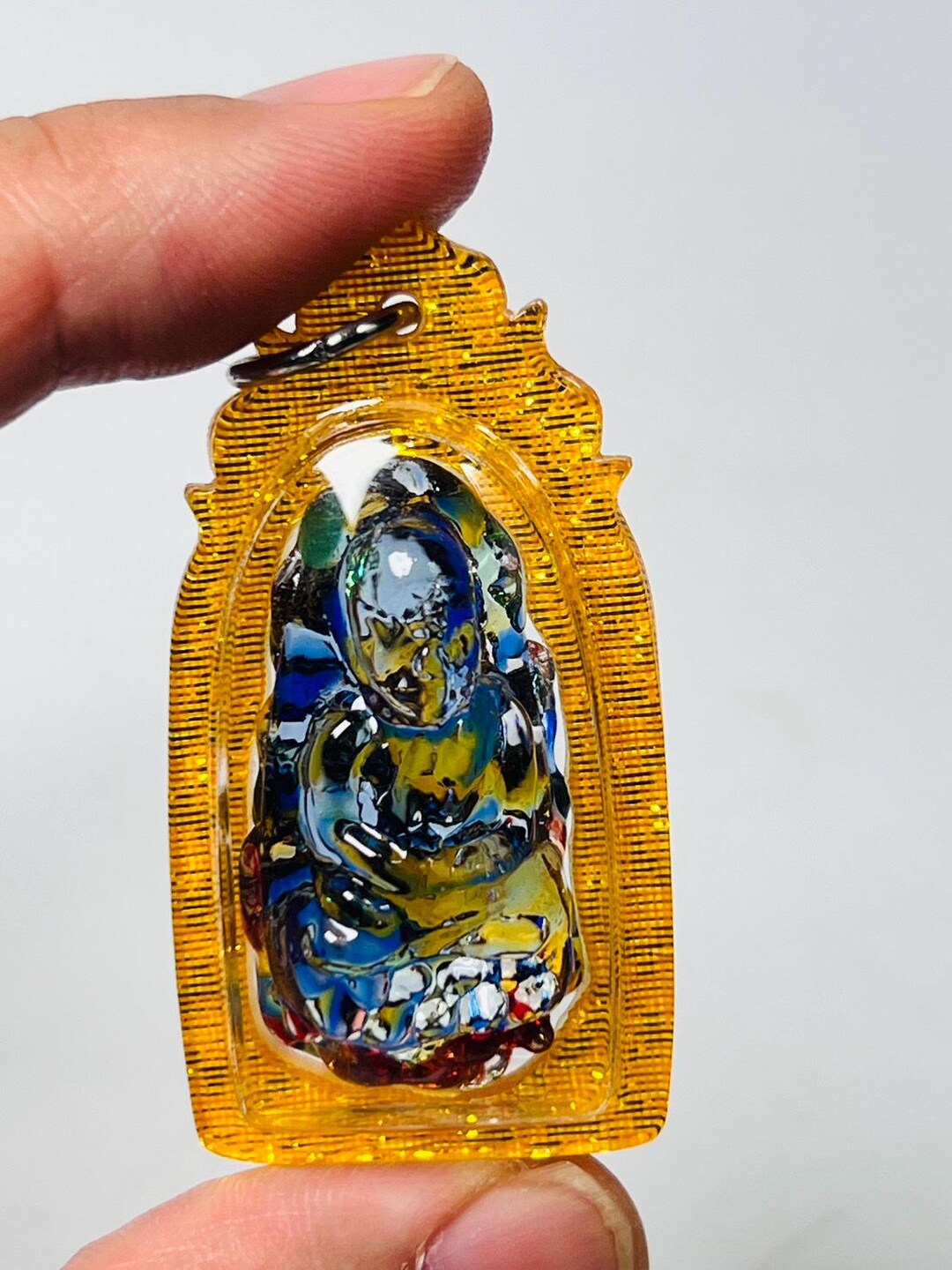 Rare Seven-color Glass Leklai Luang Pu Tuad Amulet – Blessed Thai ...