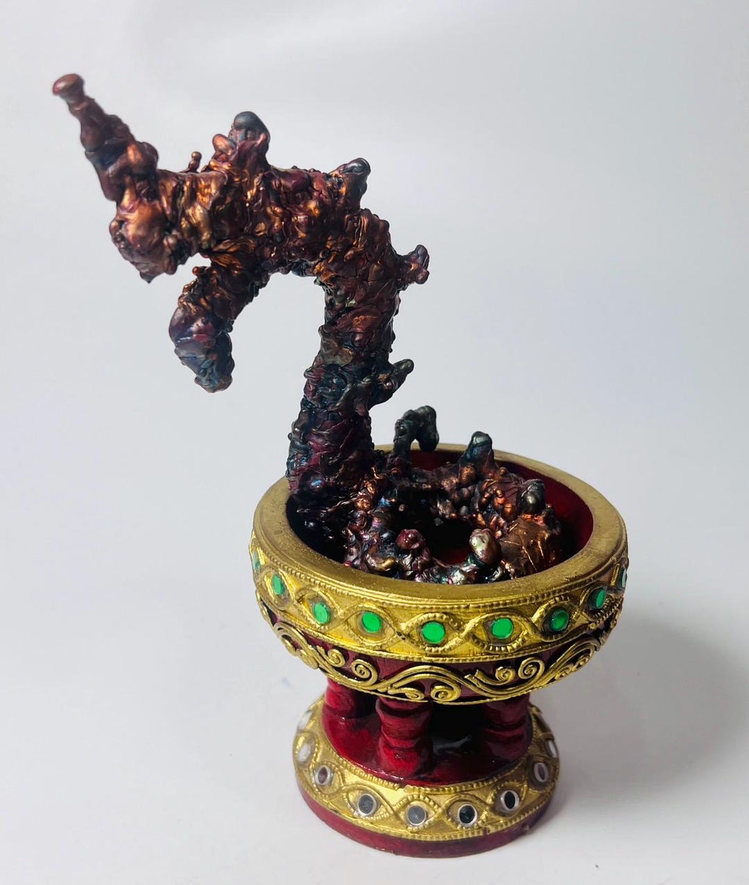 Rare 7-color Naga Statue in Natural Leklai Suriyanracha With Pedestal ...