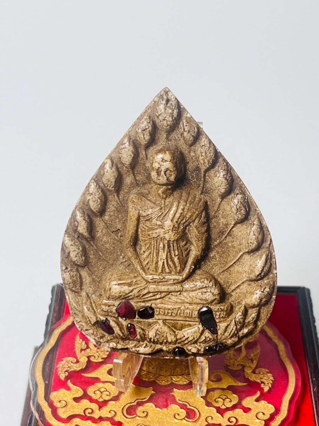 Rare Lotus Phra Somdej Amulet: Wang Lung 2411BE, Blessed by Somdej Toh ...