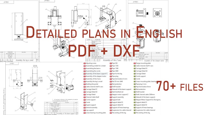 CNC Plasma Cutter Plans. DXF and PDF Files - Etsy