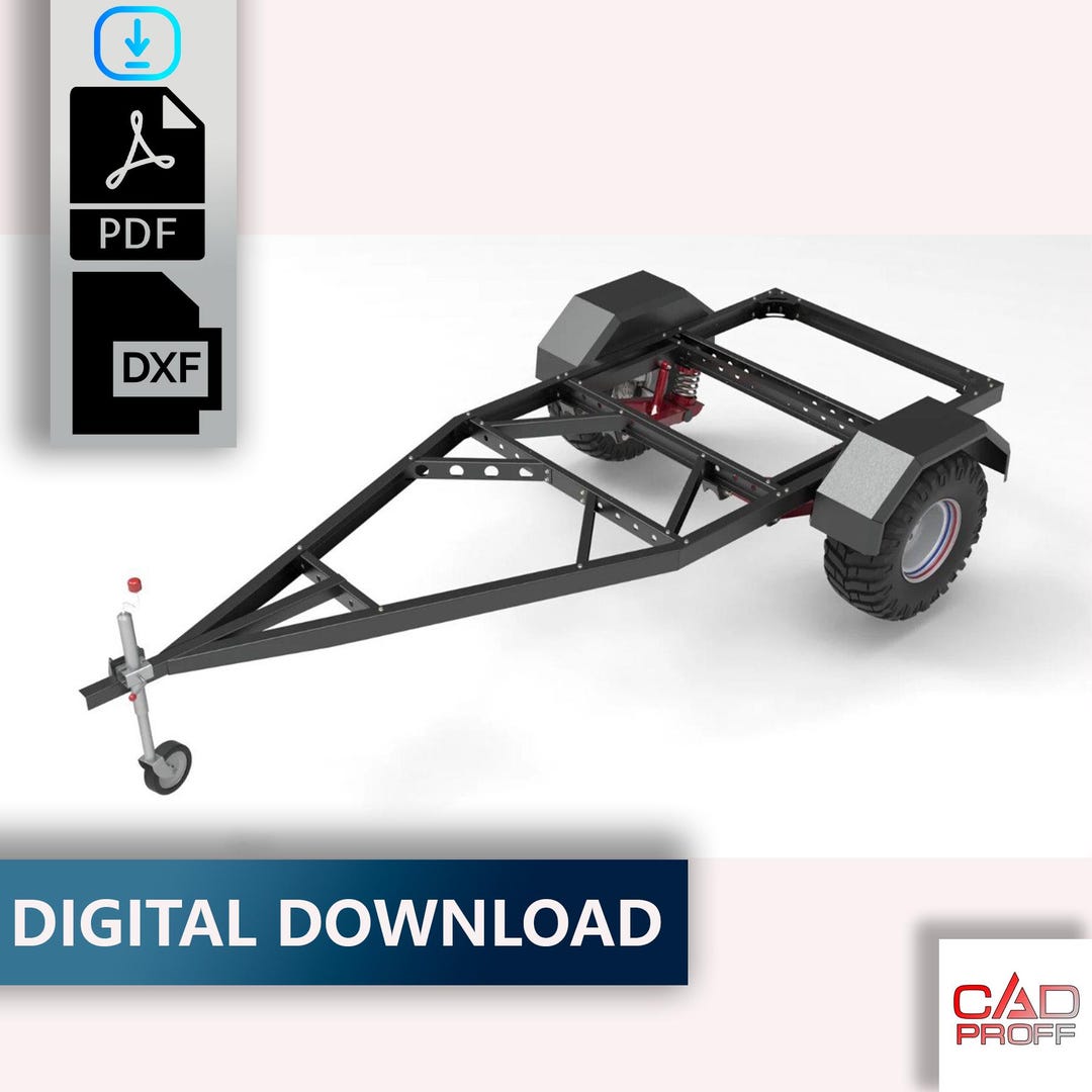 Off-road Camper Chassis Plans | Heavy Duty Independent Suspension | DXF ...