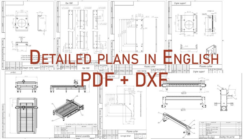 CNC Plasma Cutter Plans. DXF and PDF Files - Etsy Australia