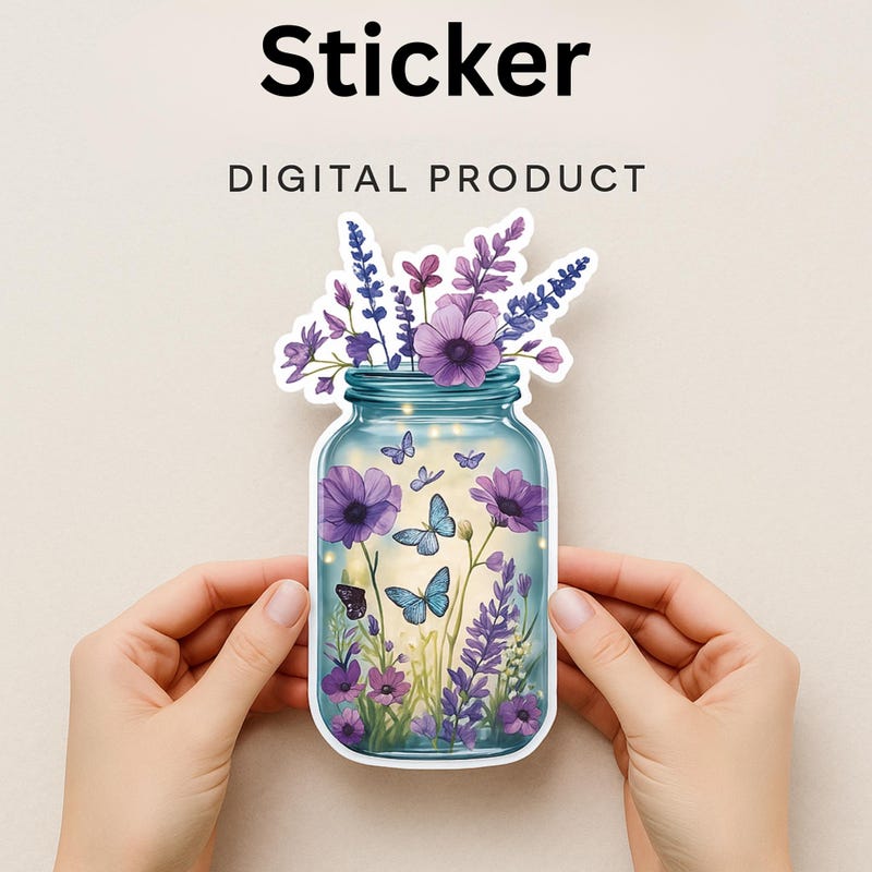 Mason Jar Decal - Etsy