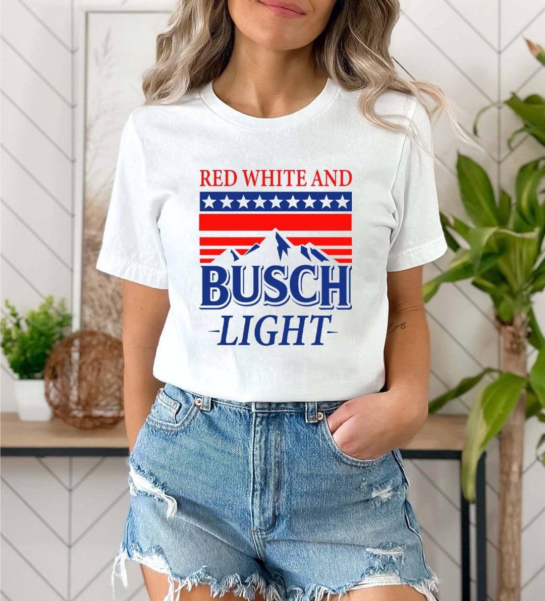 Red White and Busch Light SVG, Busch Light Beer 4th of July SVG, US ...